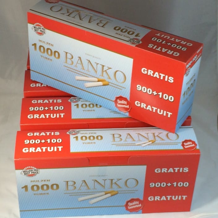 Tube a cigarette Banko : 1000 tubes cigarettes pas cher | Livré 24-72h