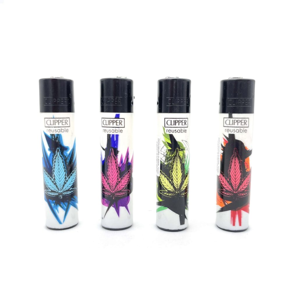 4 x Briquet Clipper Artistic Leaves - Livré en 24/72h