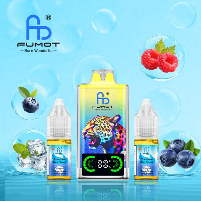 Fumot Leopard 40k Puffs Blue Razz Ice 2% Nicotine (100% légale) - Livré ...